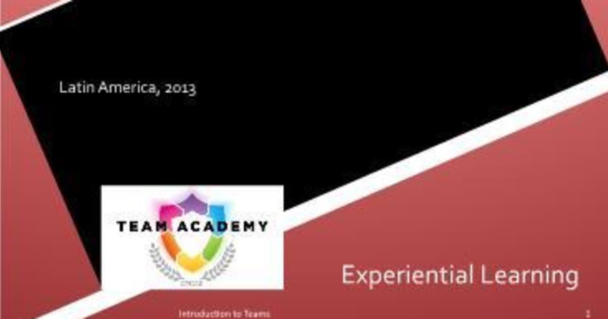 TA 10 Experiential Learning