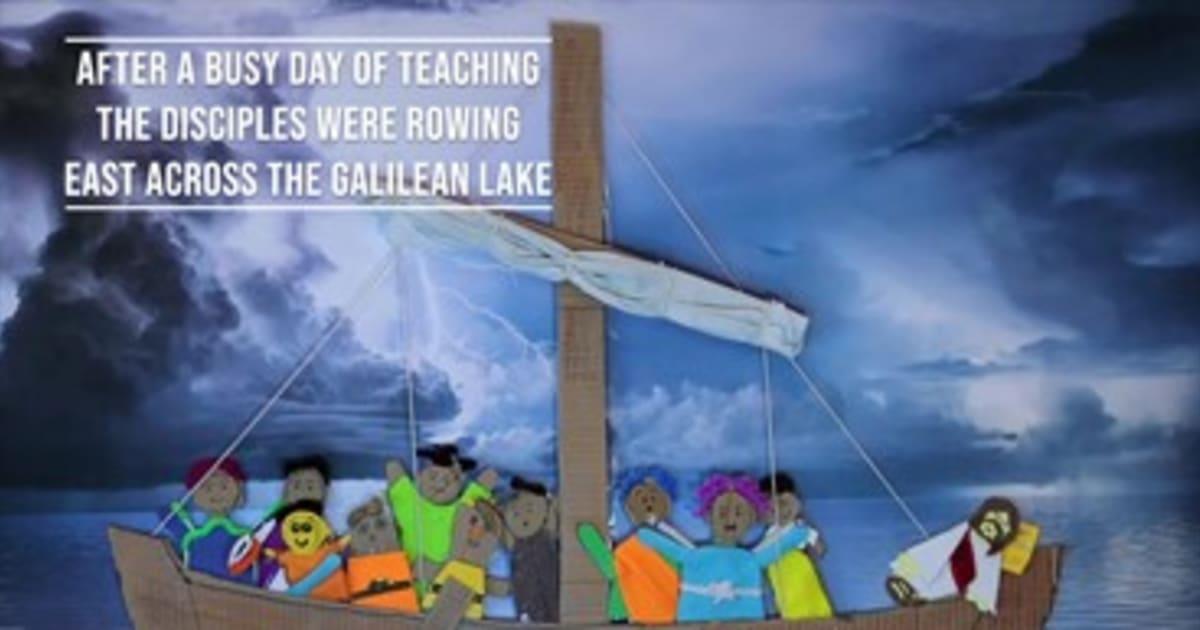 Jesus calms the storm - puppets and a poem