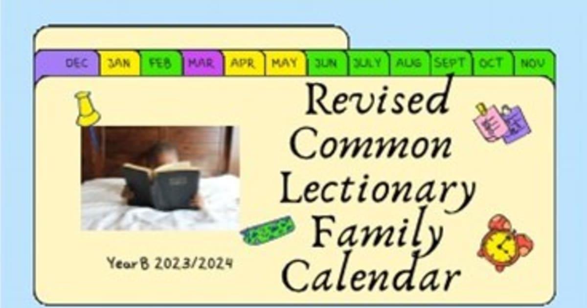 Family Bible Reading Calendar - RCL Year B