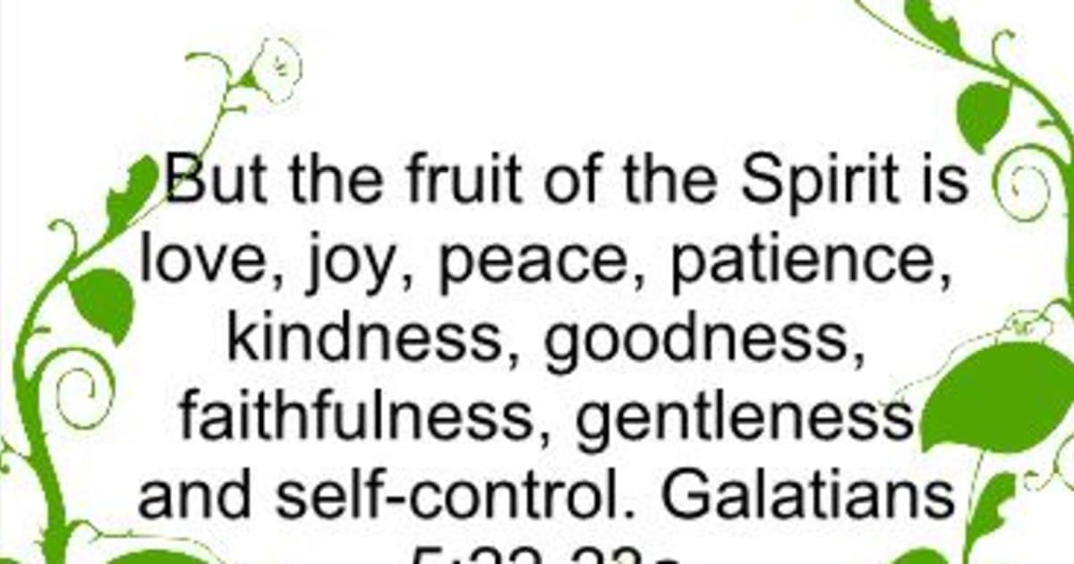 Fruit of the Spirit memory verse