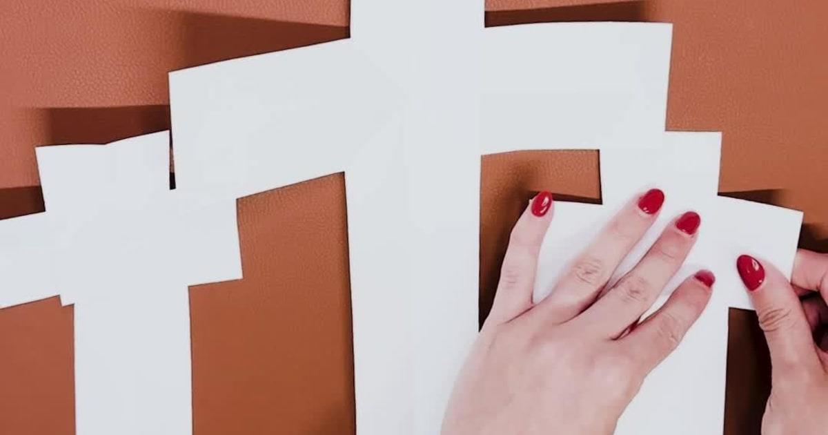 Paper cross puzzle instructional video