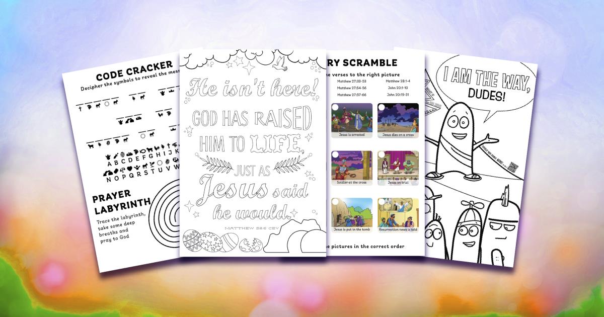 Easter activity booklet - Easter Sunday